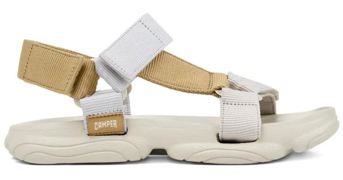 Camper Karst Strap Sandals in White | Lyst UK