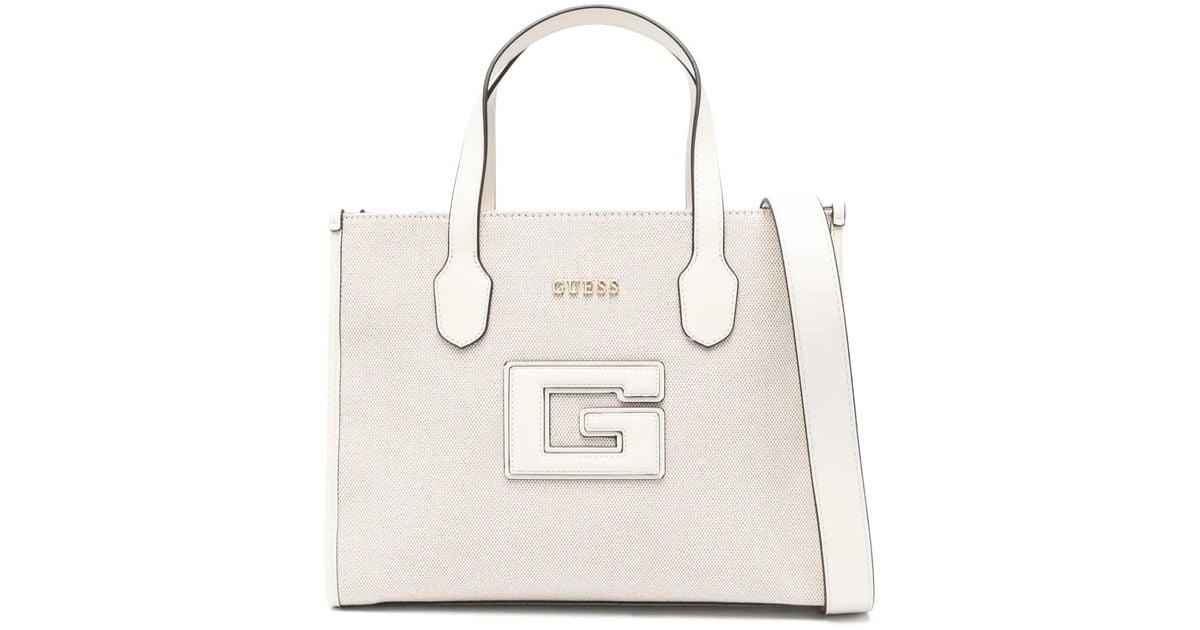 Guess G Status Tote Bag in White | Lyst