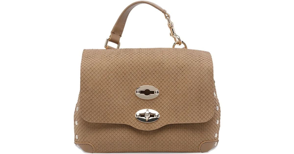 Zanellato Postina Turn-Lock-Closure Tote Bag in Natural | Lyst UK