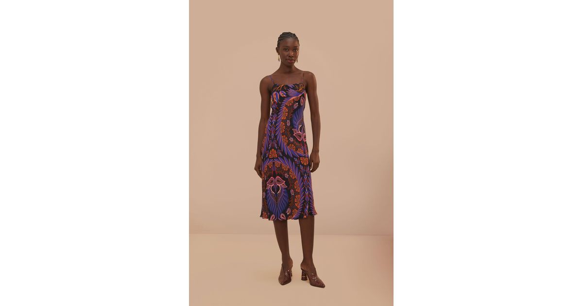 FARM Rio Heart Forest Sleveless Mini Dress, Heart Forest in Natural | Lyst