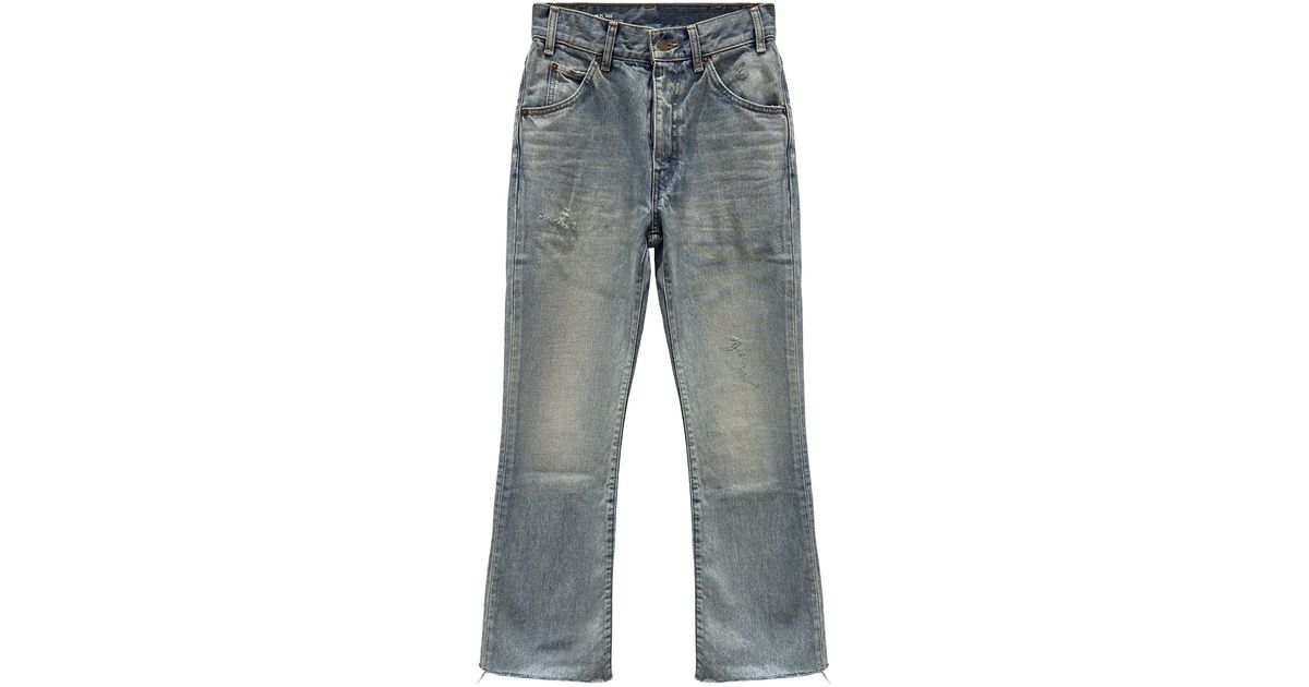Celine Flare Dylan Jeans in Grey | Lyst UK