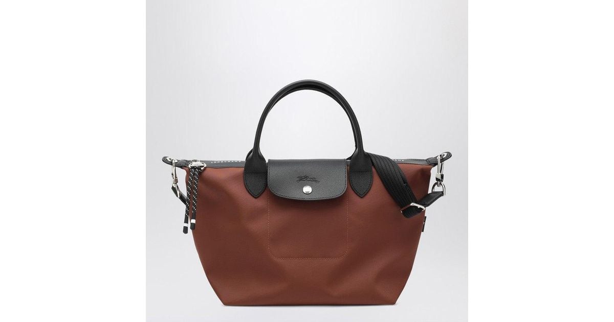 Longchamp Chocolate Colour Bag S Le Pliage Energy in Brown | Lyst