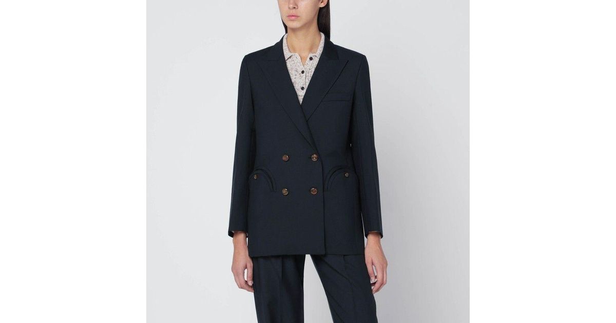 Blazé Milano Wool And Mohair Blazer First Class in Blue | Lyst UK
