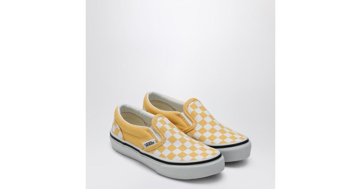 Vans Slip-On Sneaker With Check Pattern in Metallic | Lyst