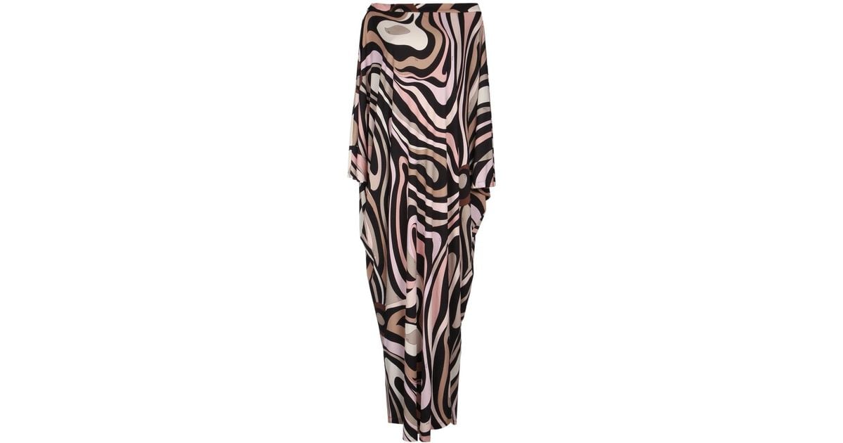 PUCCI Emilio Caftano in Black | Lyst UK