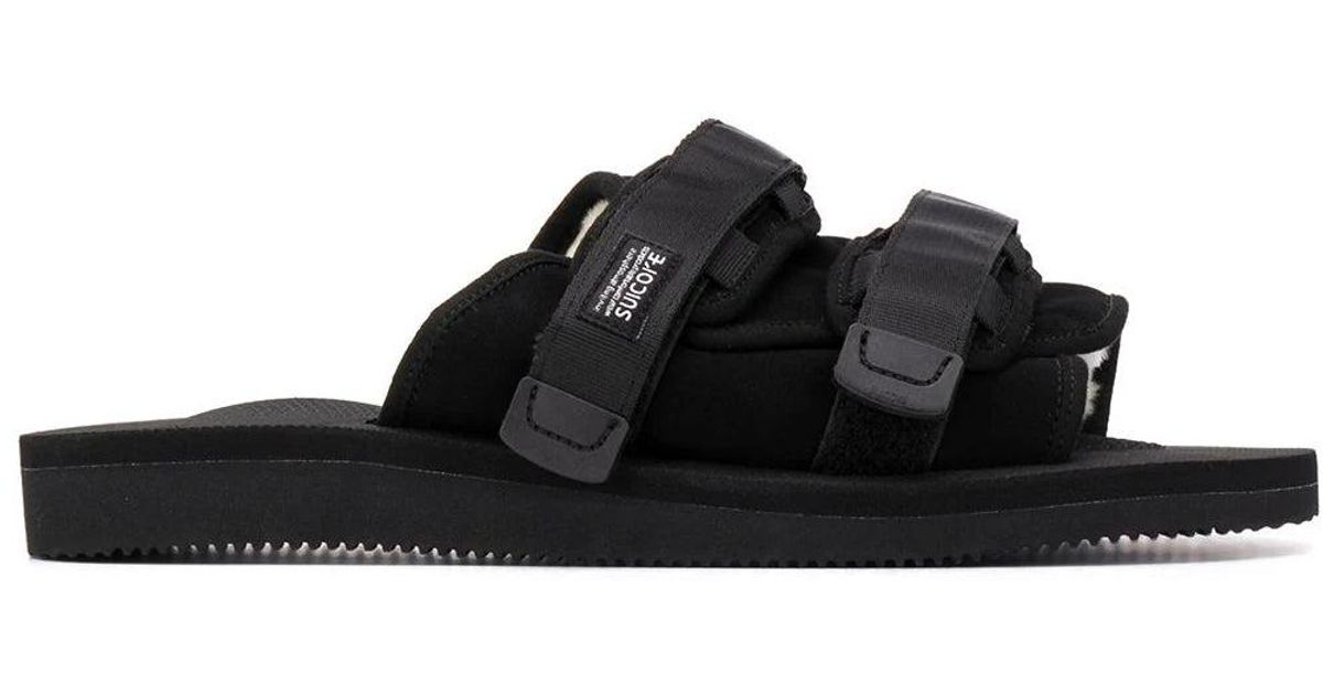 Suicoke Moto-Mab Slides Sandals in Black | Lyst