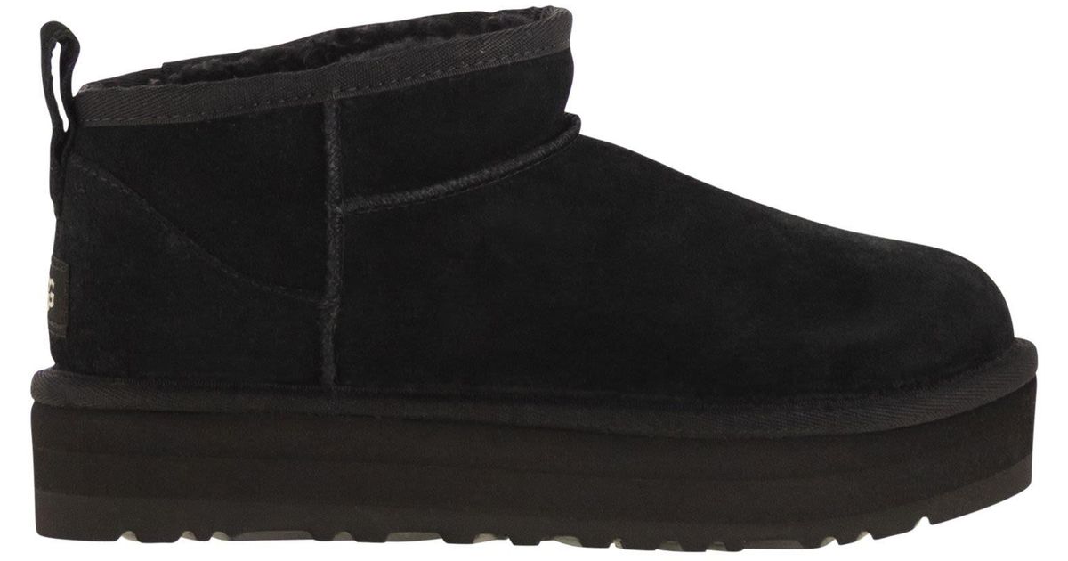 UGG Classic Ultra Mini Platform in Black | Lyst