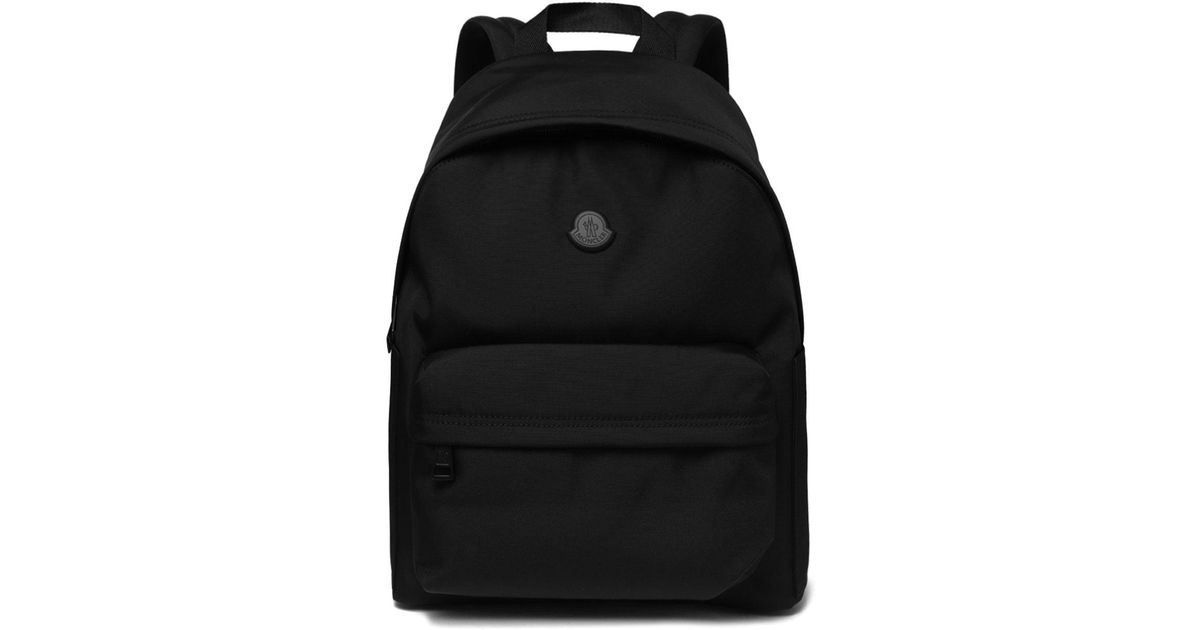 Moncler Leather Polyamide Bag in Black | Lyst