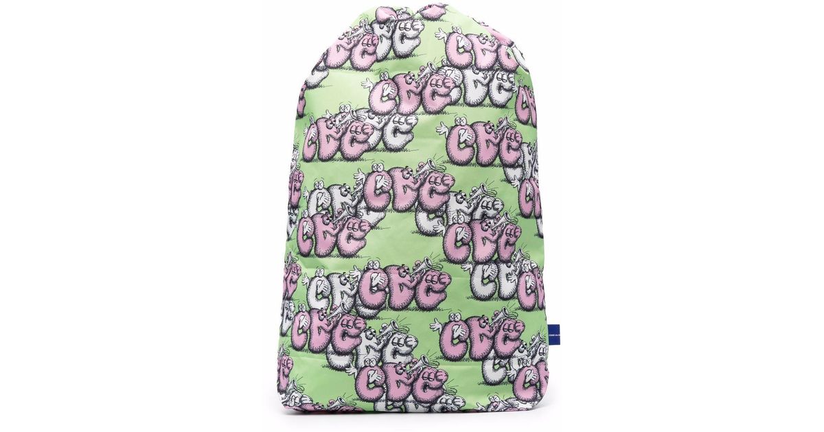 Comme des Garçons Cdg Shirt X Kaws Logo Backpack in White for Men | Lyst