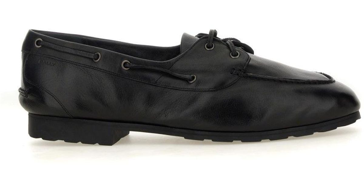 Bally Plume Moccasin in Black | Lyst