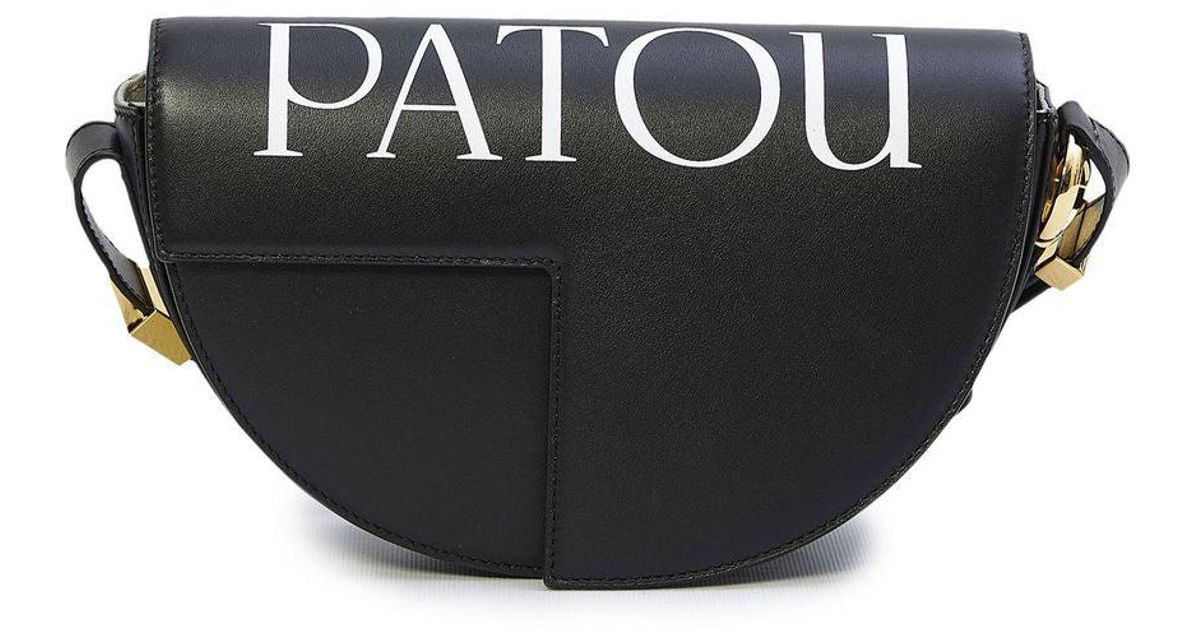 Patou Le Leather Shoulder Bag in Black for Men | Lyst