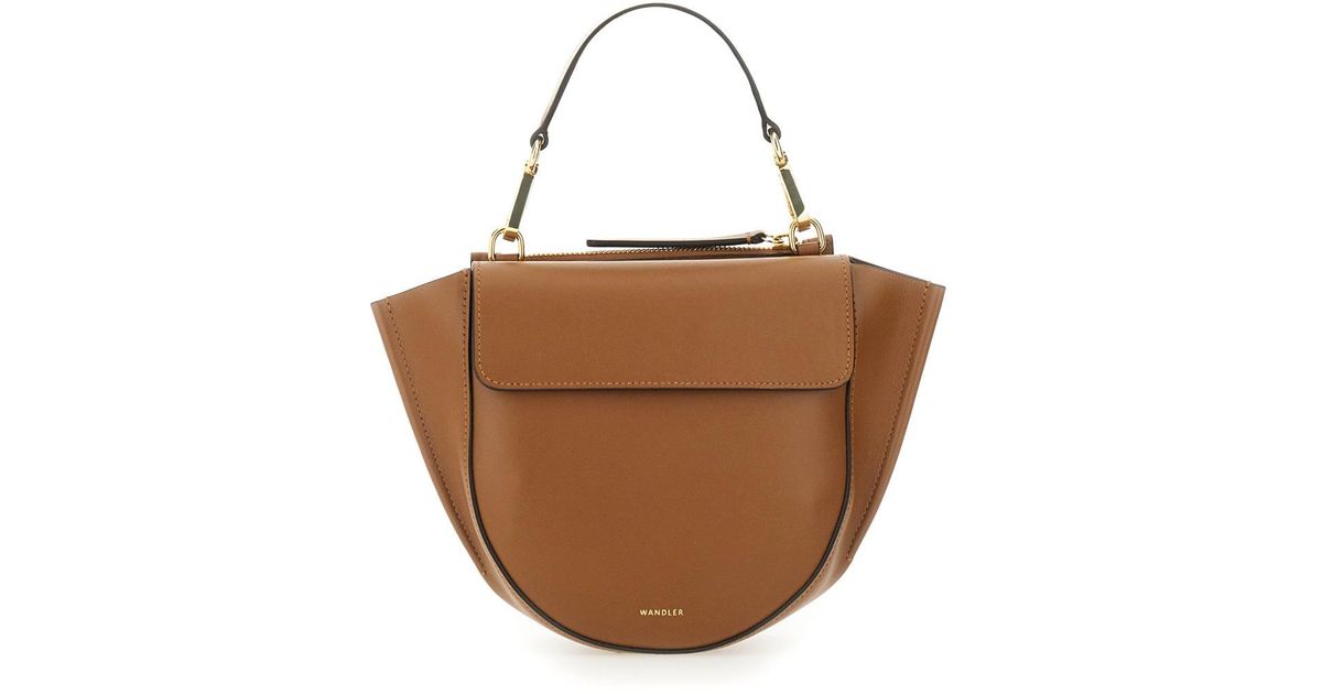 Wandler Hortensia Saddle Bag Mini in Brown | Lyst