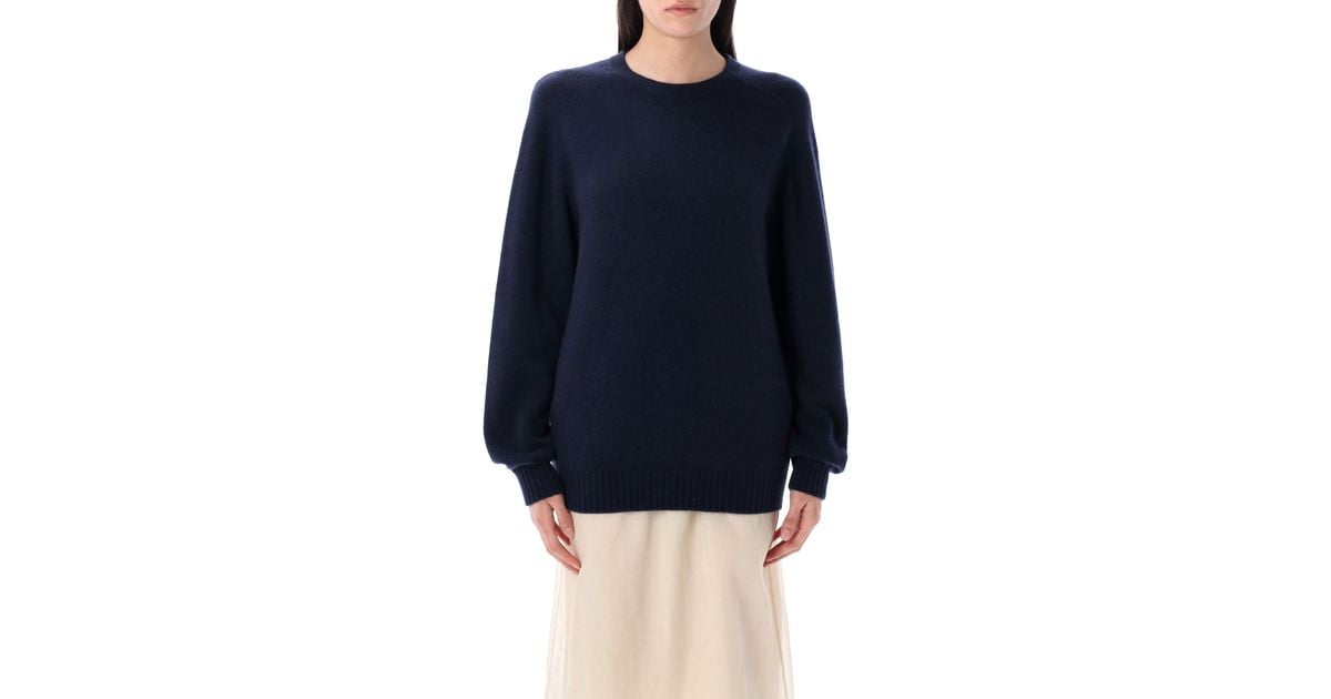 Carven Ribbon Sweater in Blue | Lyst