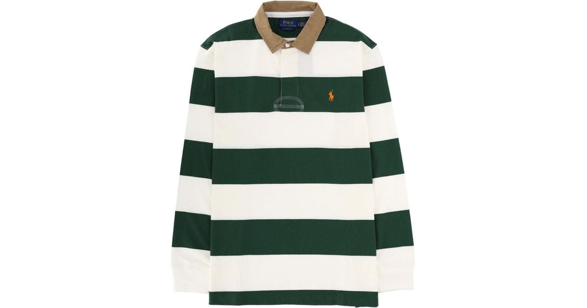 Polo Ralph Lauren Polo Shirt "Rugby" With Logo in Green for Men | Lyst UK
