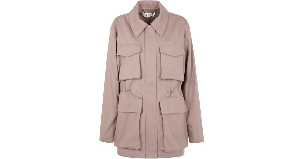 Rohe Field Jacket With Waist Adjuster in Pink | Lyst