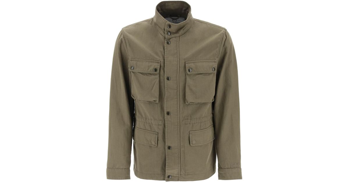 Woolrich "Field Jacket in Green for Men | Lyst