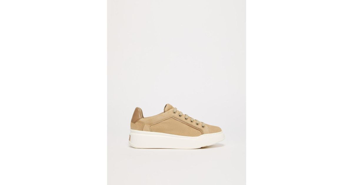 Max Mara Mxasupersuede Sneakers Arena in White | Lyst