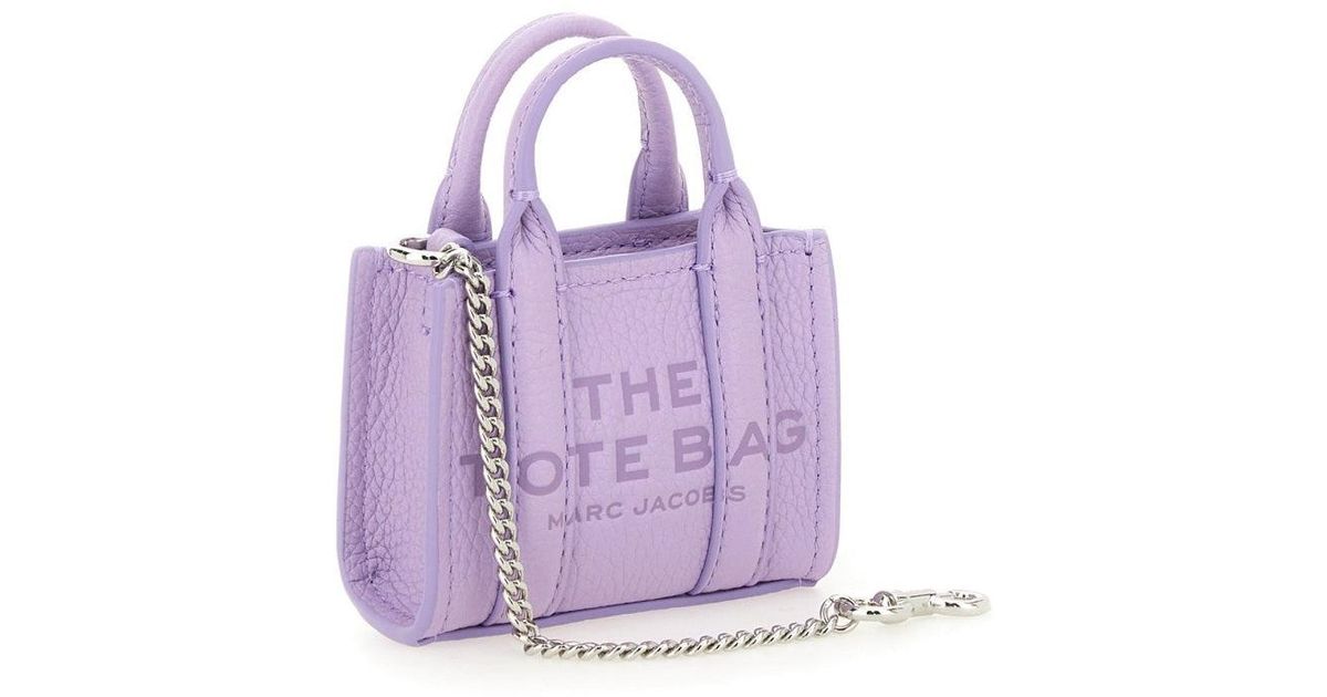 Marc Jacobs The Tote Dwarf Keychain in Purple | Lyst
