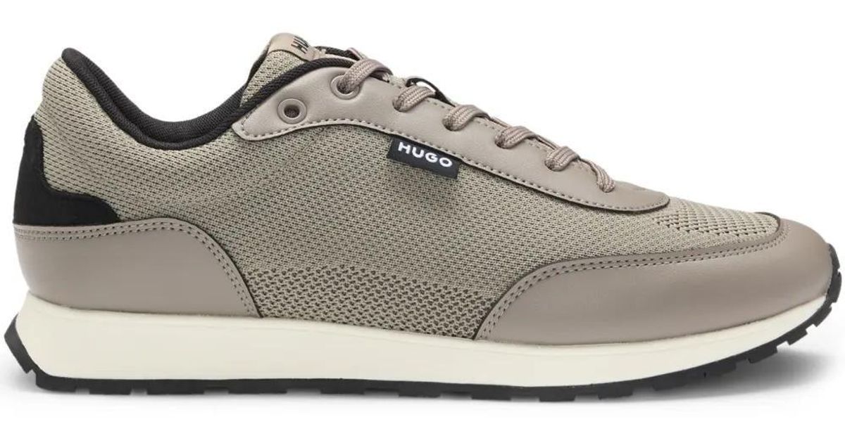 BOSS Open Shoes Sneakers in Gray for Men | Lyst