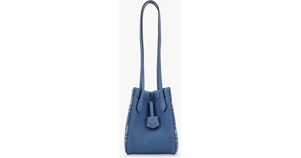 Fendi Origami Mini Leather And Denim-Effect Ff Jacquard Transformable ...