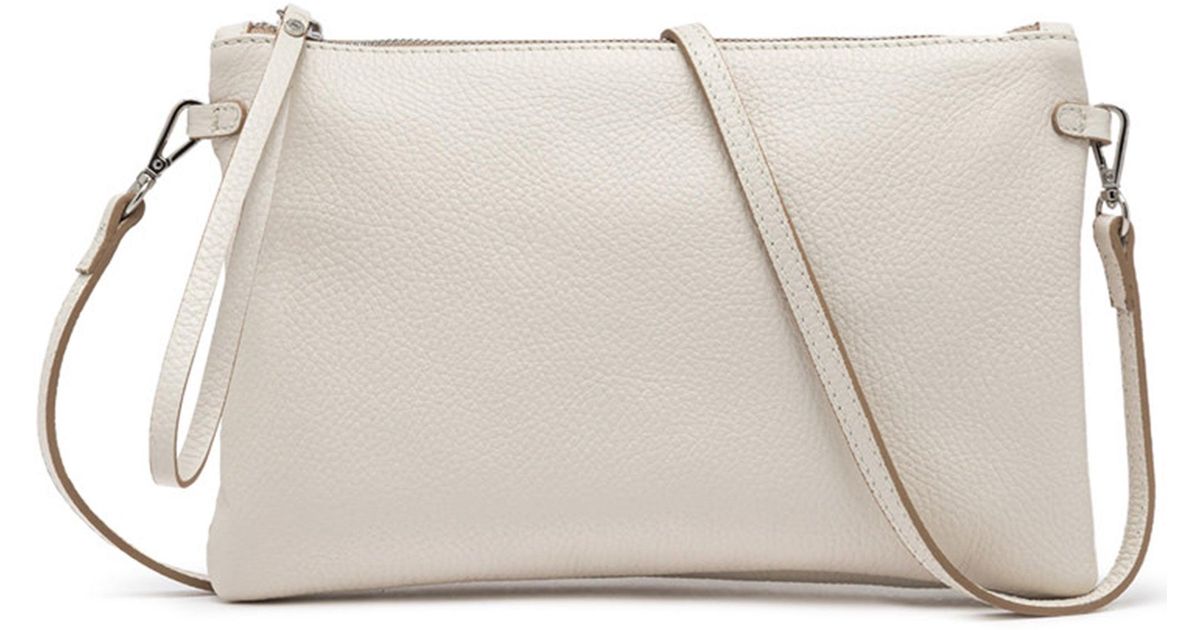 Gianni Chiarini Leather Satchel Hermy in Natural | Lyst