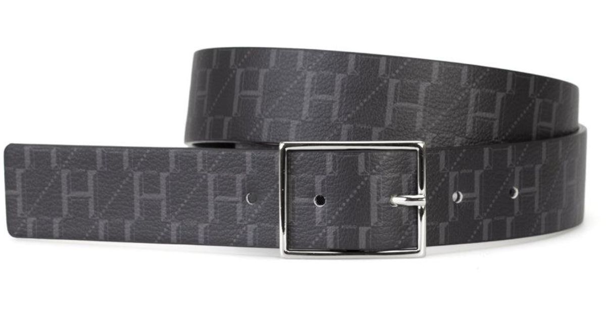 BOSS Allie Logo Belt in Black | Lyst