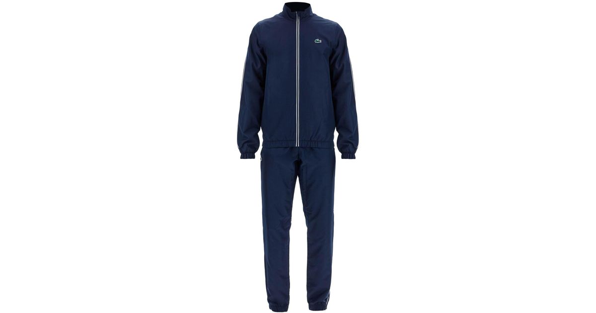 Lacoste Regular Fit Sports Tracksuit in Blue for Men | Lyst