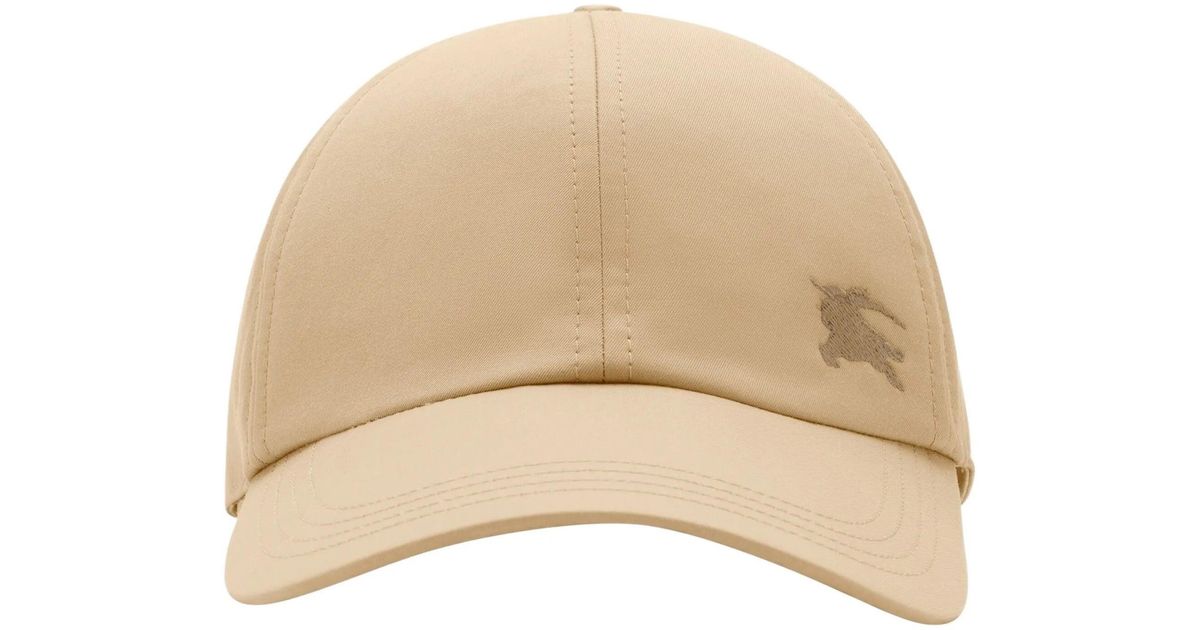Burberry Gabardine Baseball Cap in Natural for Men | Lyst UK