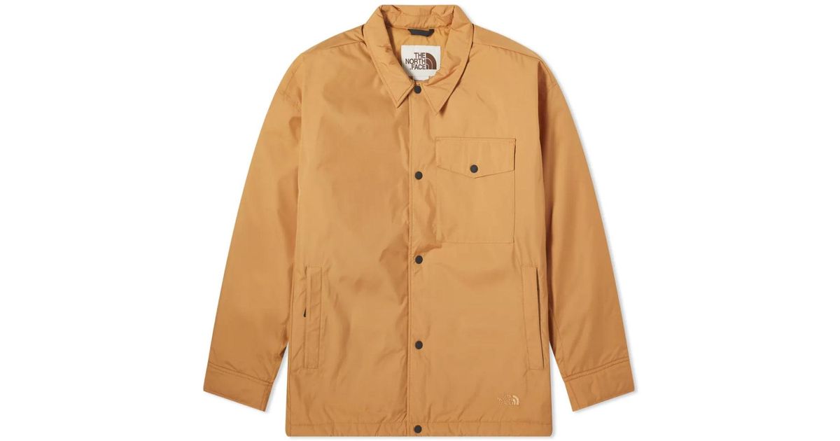 The North Face Heritage Stuffed Coach Jacket in Natural for Men | Lyst