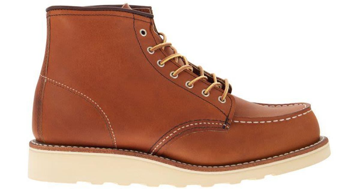 Red Wing Wing Classic Moc in Brown for Men | Lyst