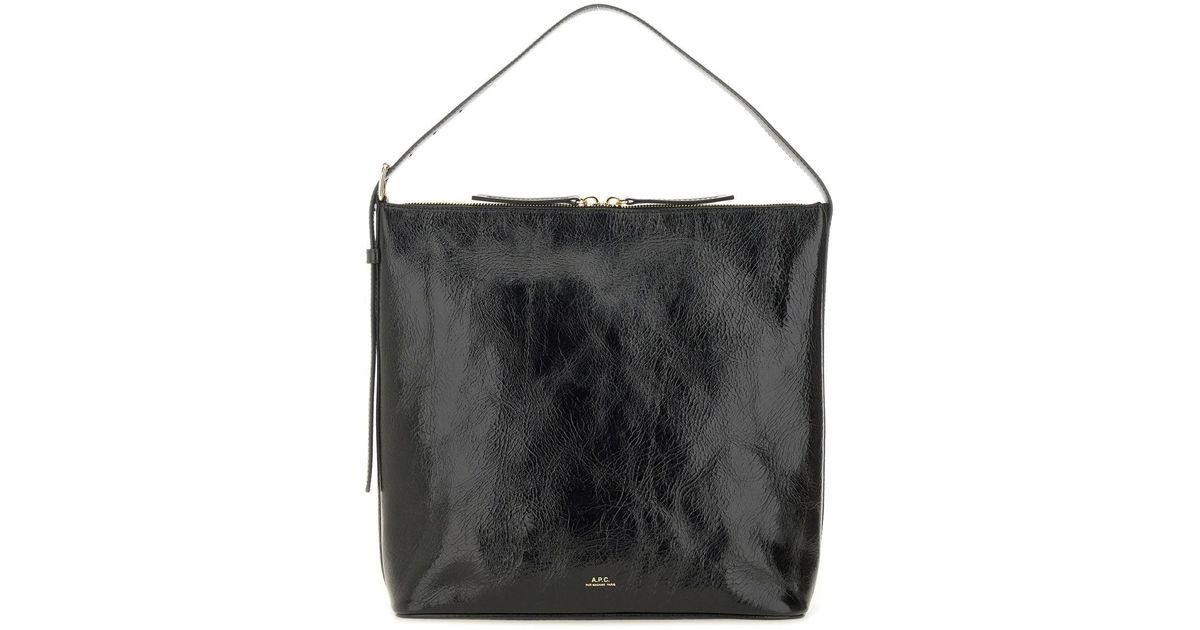 A.P.C. Shoulder Bag in Black | Lyst UK