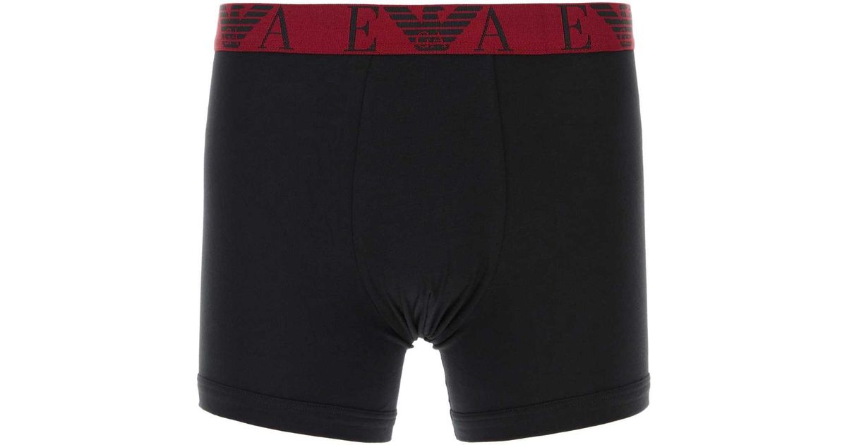 Emporio Armani 3-Pack Boxer Bold Monogram in Black for Men | Lyst UK