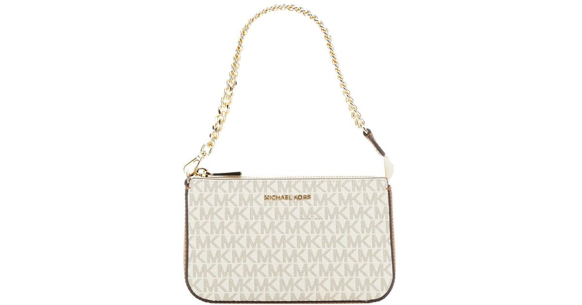 MICHAEL Michael Kors Jet Set Clutch Bag in Metallic | Lyst