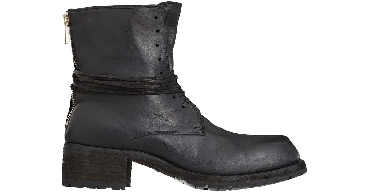 Guidi Leather Boots With Lace in Black for Men | Lyst