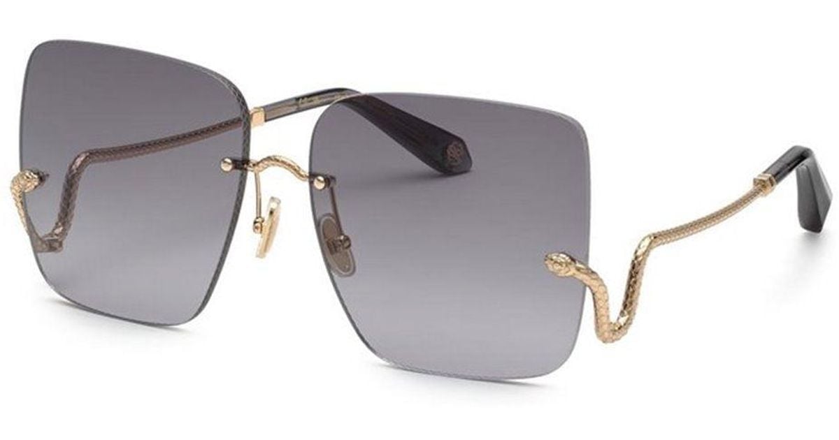 Roberto Cavalli Oro Rose Metal Sunglasses in Metallic | Lyst UK