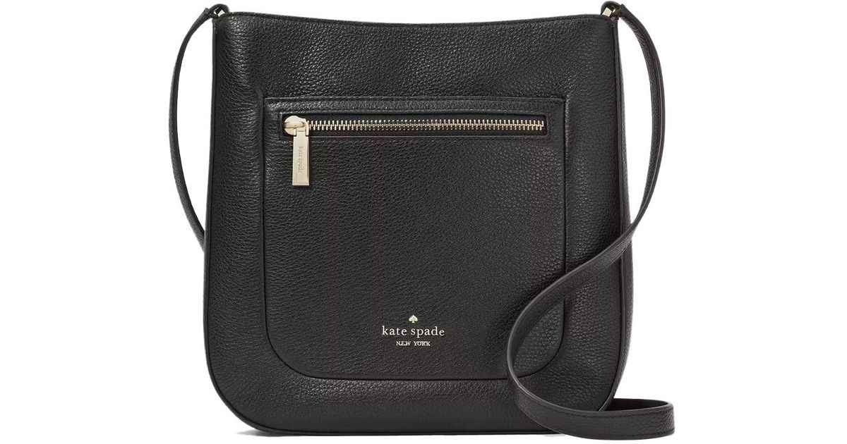 Kate Spade Leila Top Zip Crossbody Bag in Black | Lyst