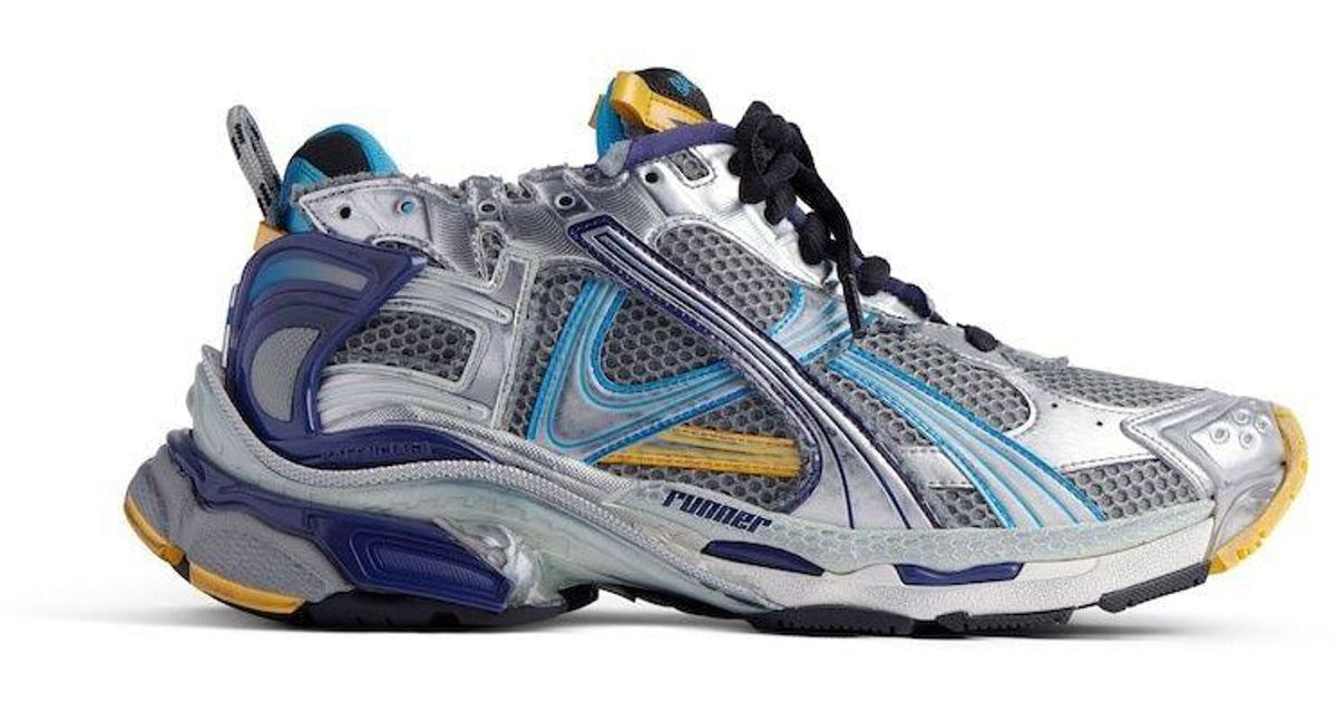 Balenciaga Runner Mesh in Blue for Men | Lyst