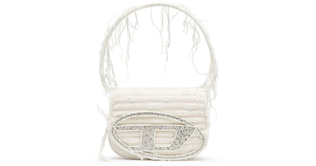 DIESEL Versatile Fabric Material Bag in White | Lyst