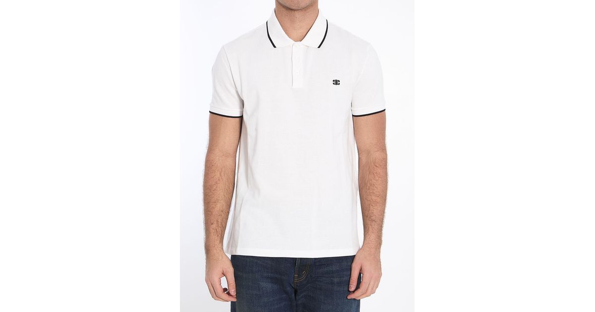 Celine Polo Shirt With Triomphe in White for Men | Lyst