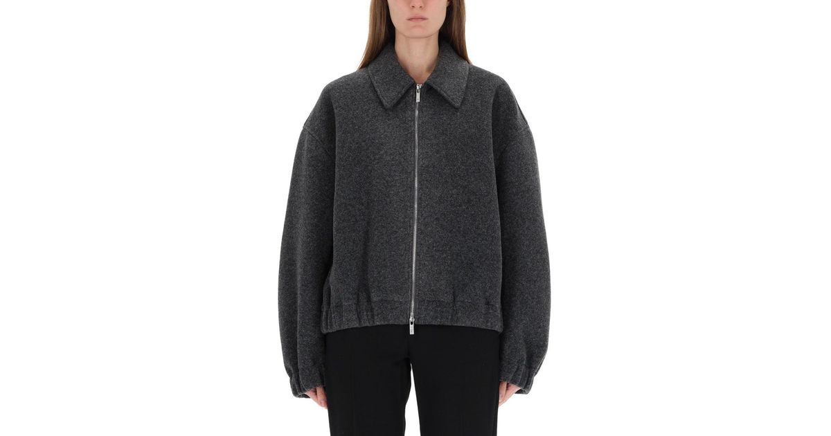 Helmut Lang Bomber "Shell" in Black | Lyst