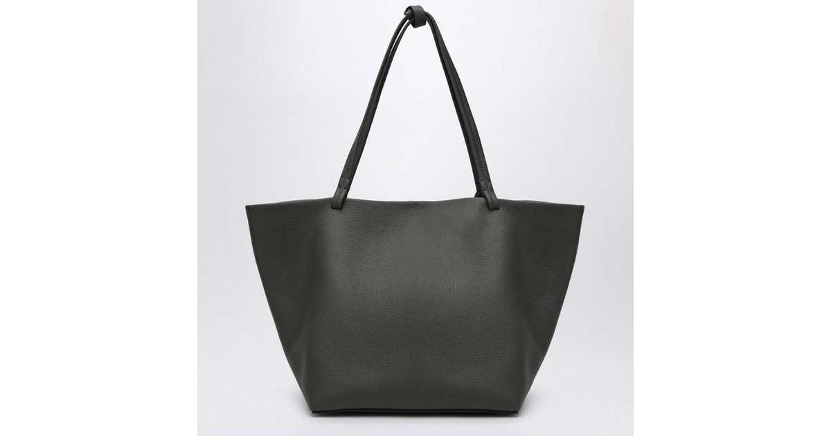 The Row Mini Tote Handbag With Removable Zip Pouch in Black | Lyst
