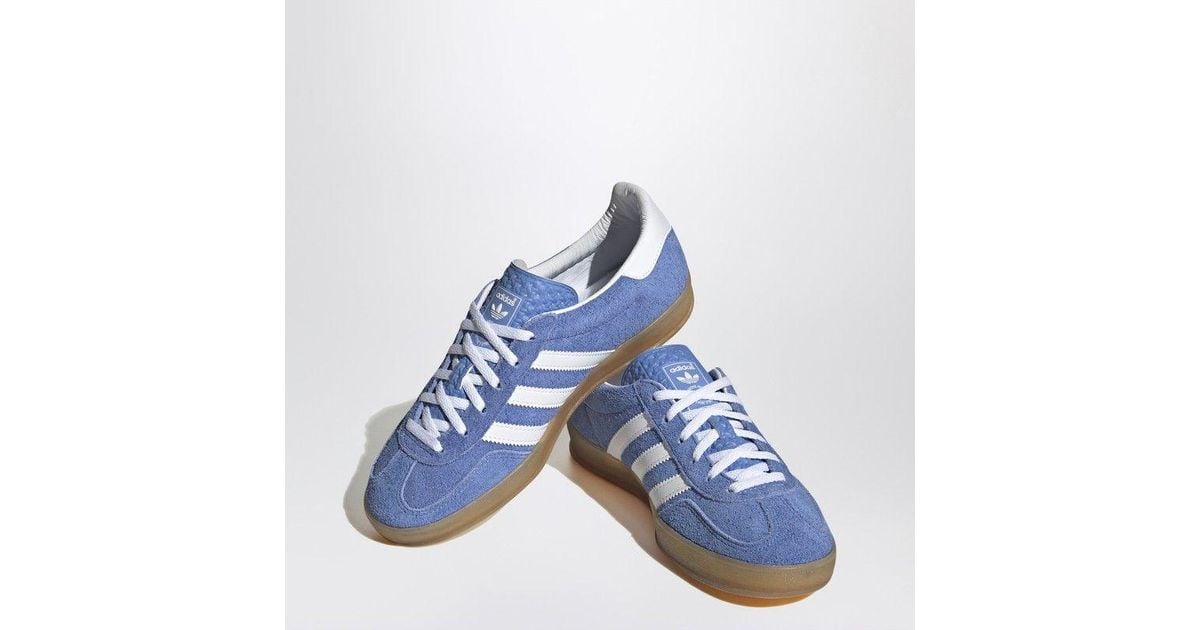 adidas Originals Gazelle Indoor Light Sneakers in Blue | Lyst UK