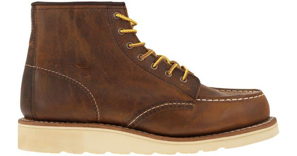 Red Wing Wing Classic Moc in Brown for Men | Lyst