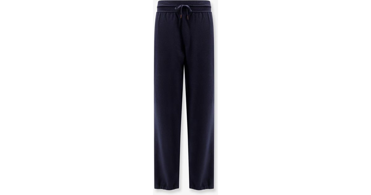 Loro Piana Merano Revamp Baby Cashmere Trousers in Blue | Lyst