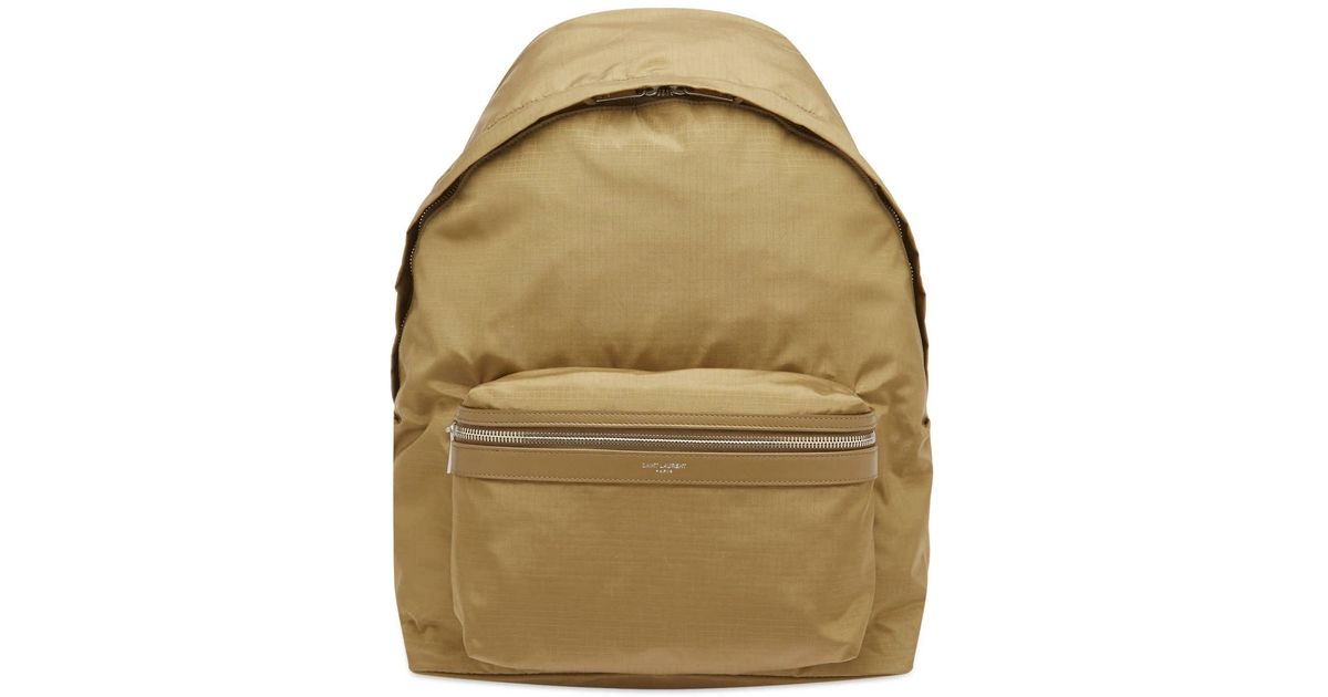 Saint Laurent Ripstop City Backpack in Green for Men | Lyst