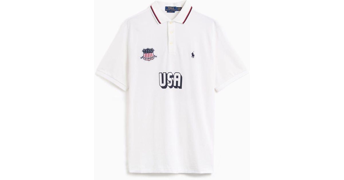 Polo Ralph Lauren Sskcclsm1 Short Sleeve Polo Shirt in White for Men | Lyst