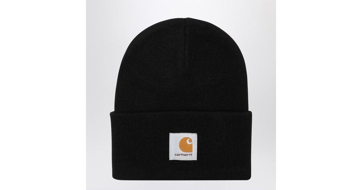 Carhartt Bonnet With Patch Logo in Black for Men | Lyst