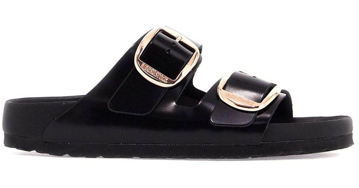 Birkenstock 'Arizona Big Buckle Slide in Black for Men | Lyst