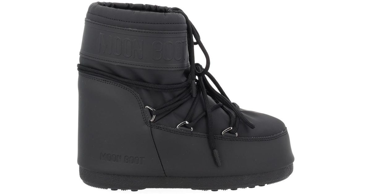 Moon Boot Polyurethane Boots in Black | Lyst