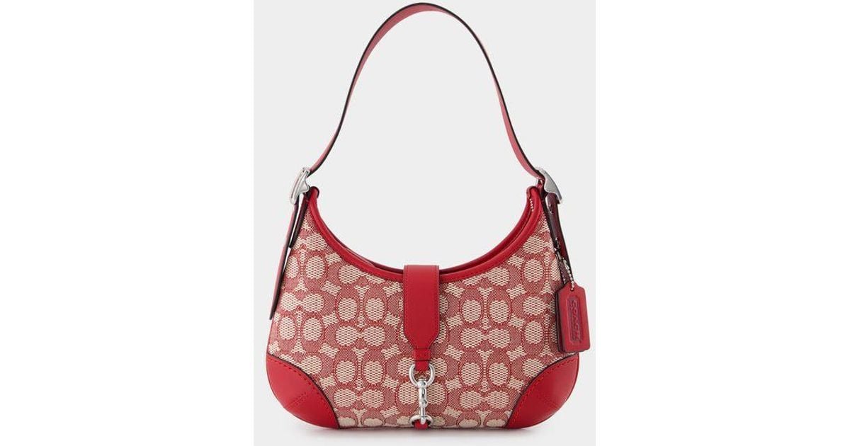 COACH Hamptons Originals Hobo Bag in Red | Lyst